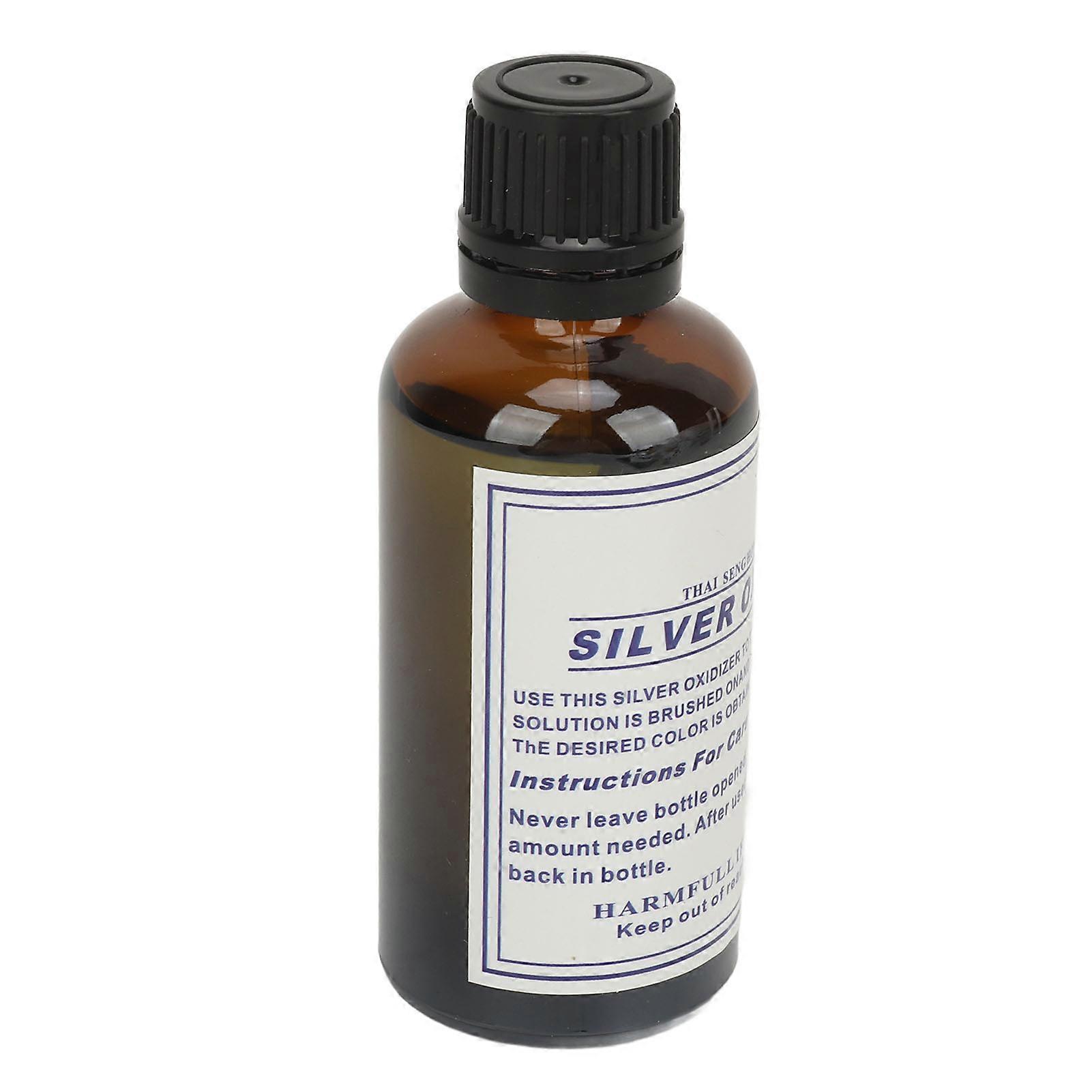 Silver Oxidizer Solution Jewelry Making Black Fast Acting Vintage ...