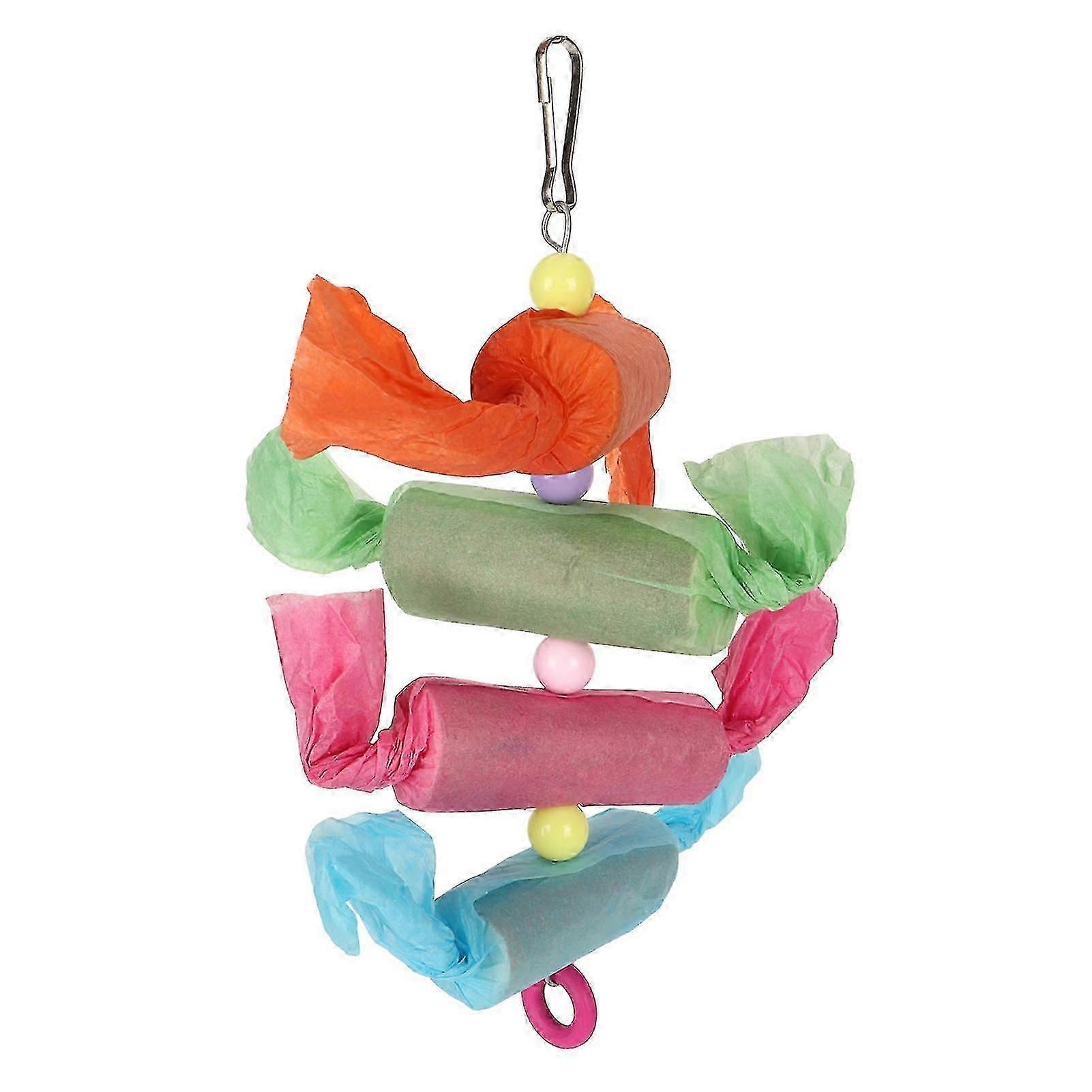 Bird Chewing Toy Colorful Candy Shape for Parrots and Budgies Boredom ...