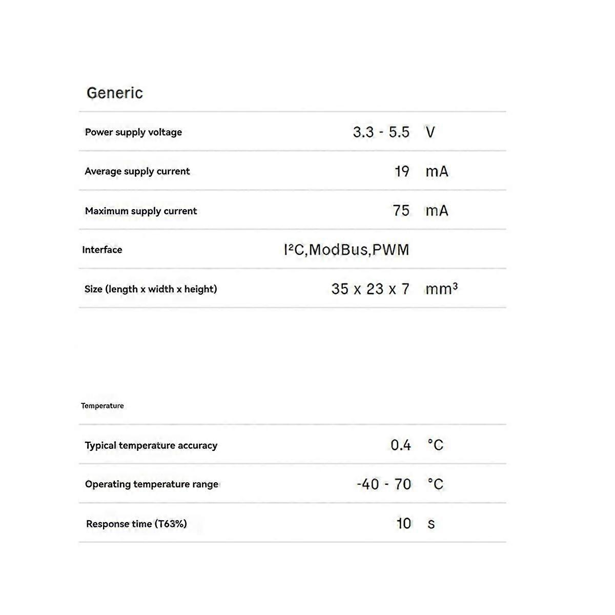 2Pcs SCD30 Air Quality Sensors Module for CO2 and RH/T Measurements I2C ...