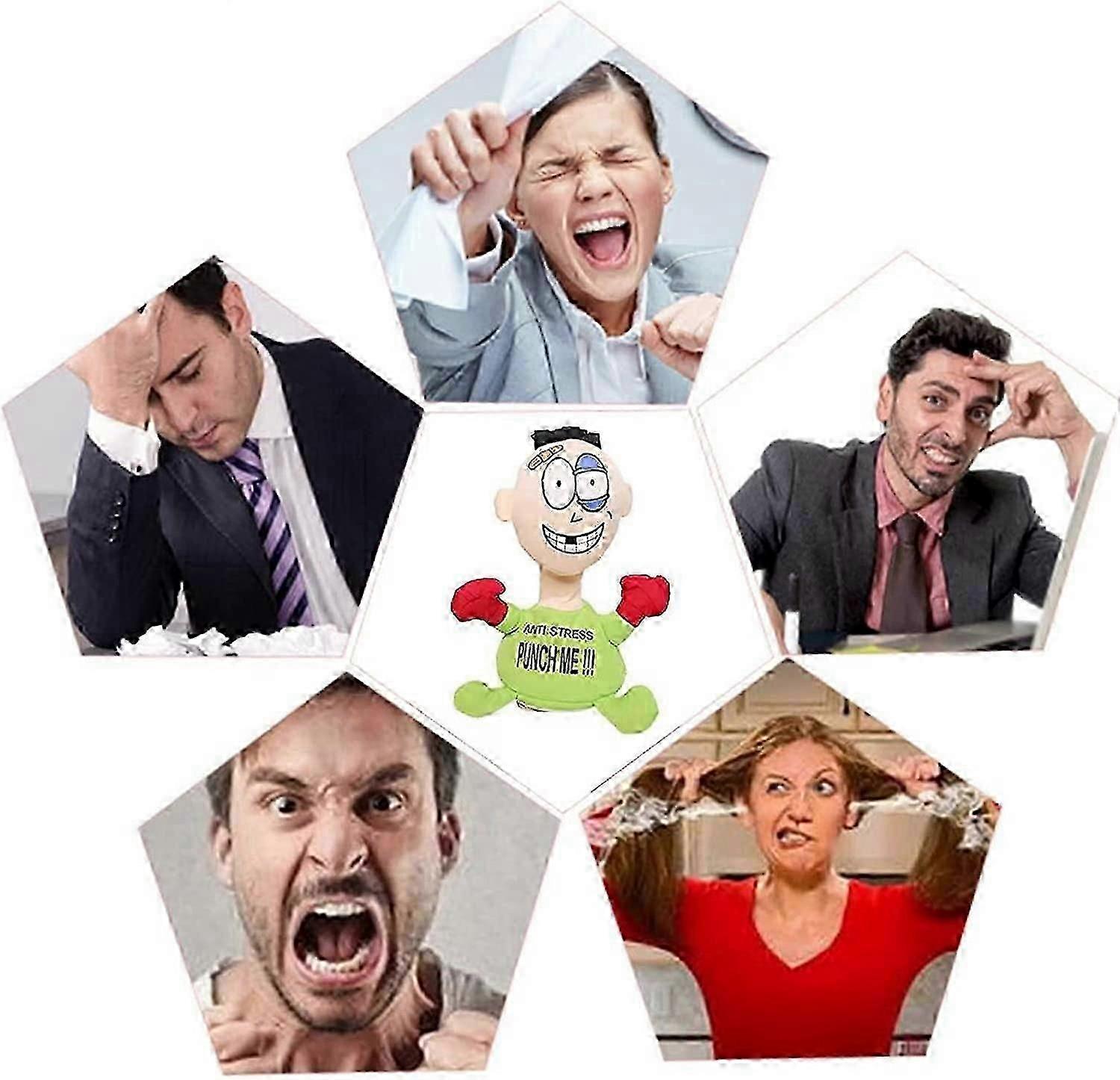 Funny Punch Me Screaming Doll, Anti-Stress Punch me Doll, Boxing Toy ...