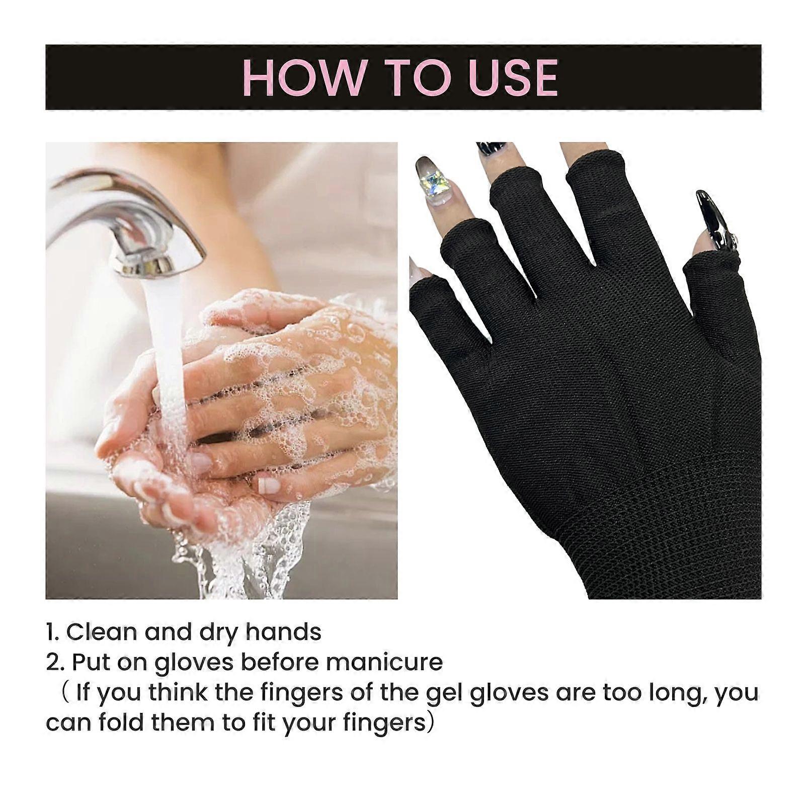 Anti-UV Glove, Anti-Suntan Hand Baking Lamp Blocking Gloves For Nail ...