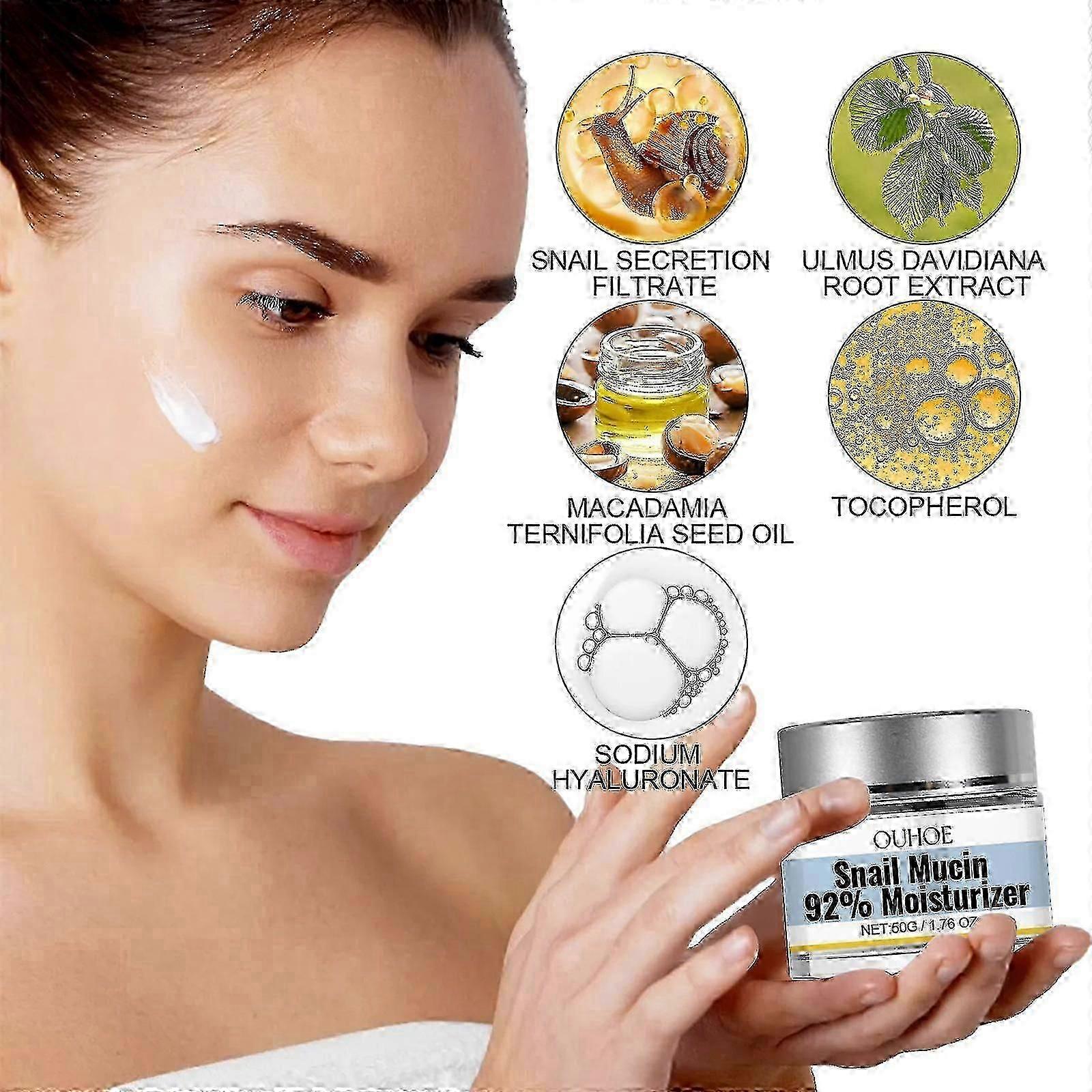 Snail slime 92% moisturizing daily repair cream anti-wrinkle ...