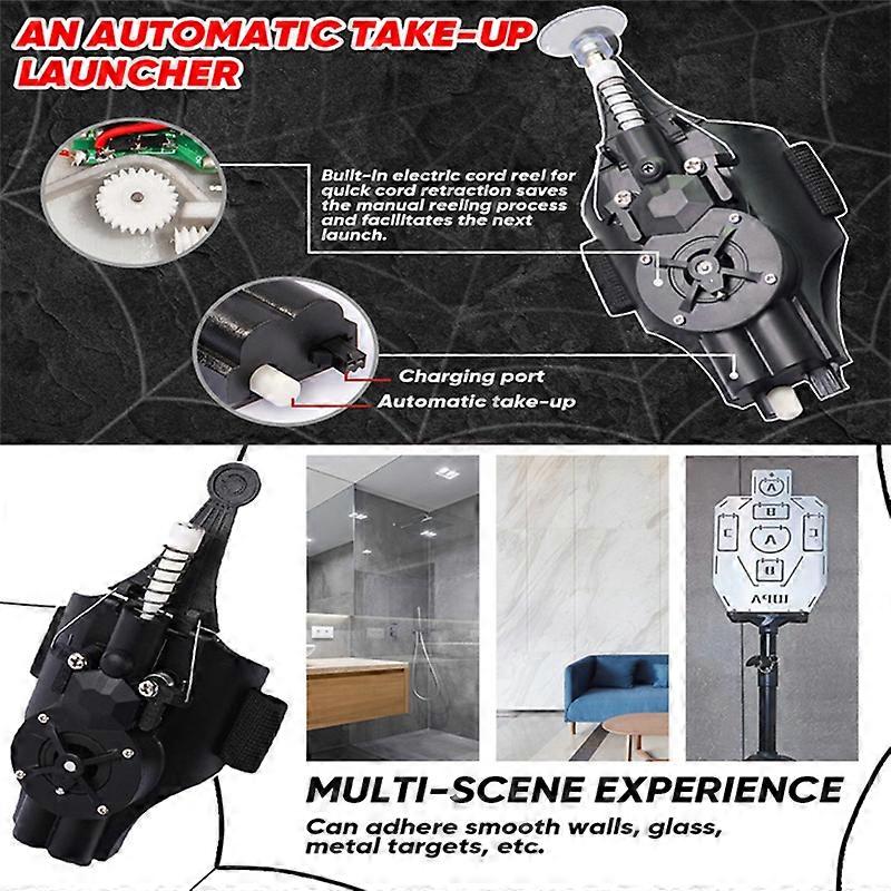 Spider Silk Launcher Web Shooters Wrist Launcher Toy Shooters Cosplay ...