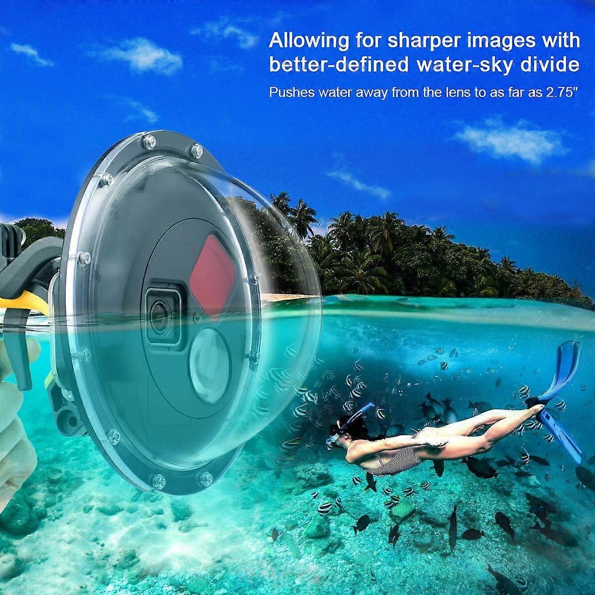 Dome Port Lens for GoPro Hero 5 6 7 Black Hero (2018), Dome Port with ...