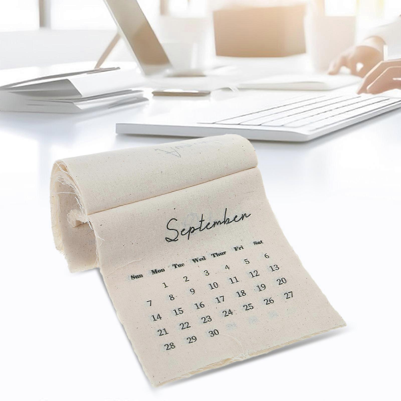 Stylish 2025 Cloth Wall Calendar Decorative 2025 Hanging Fabric ...