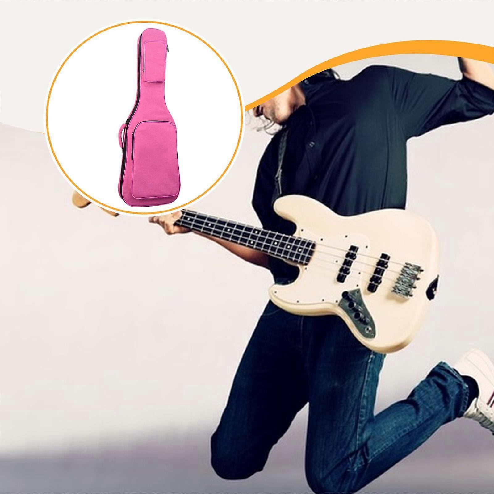 Electric Bass Bag Portable Thick Padded Bass Travel Case Bass Guitar ...