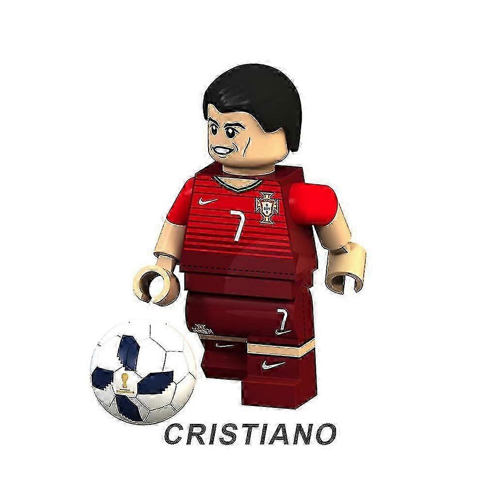 8-Piece Qatar World Cup Mini Figures Set Featuring Ronaldo, Messi, and ...