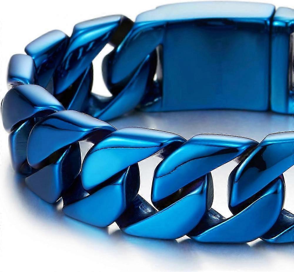 Large Masculine Style Stainless Steel Curb Chain Men's Bracelet G metal ...