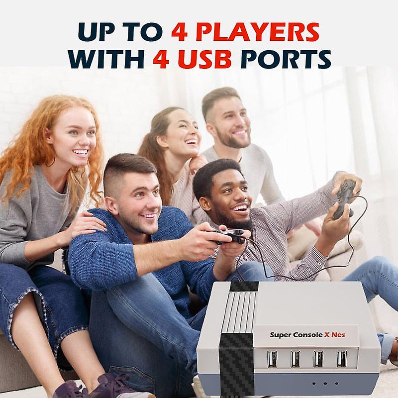 Retro super console x nes video game console hd output built-in 90000 ...