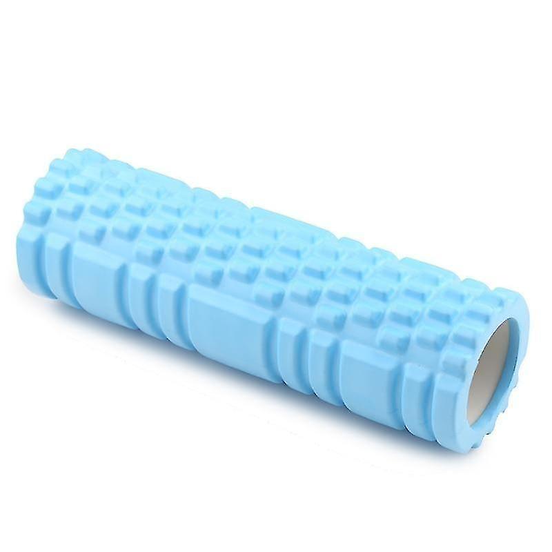 Purple Yoga Column Fitness Pilates Foam Roller Blocks Train Gym Massage ...
