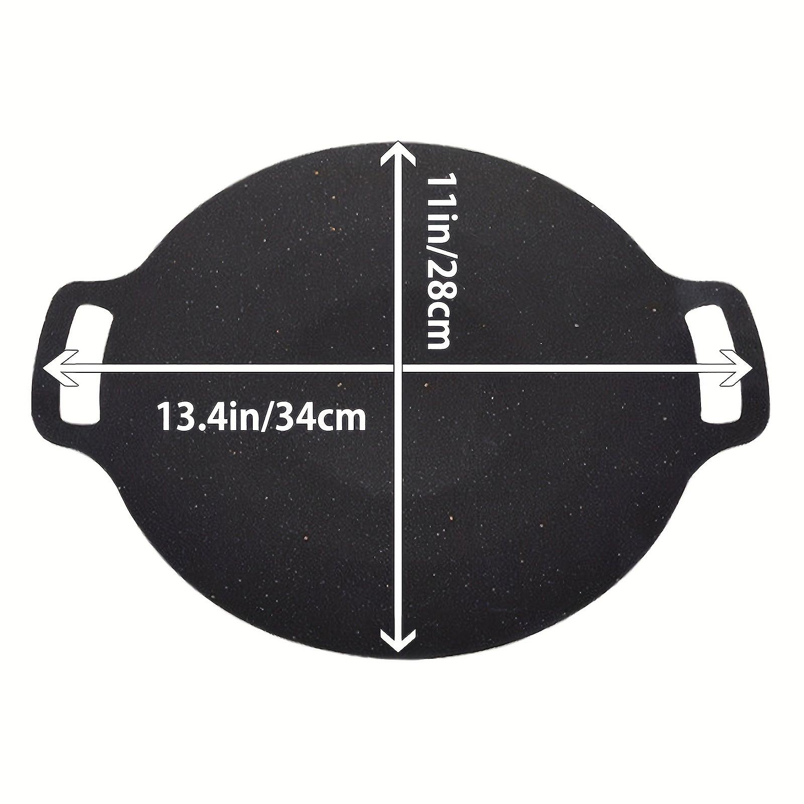 1Pc, Cast Iron Roti Tawa, Double Handled Cast Iron Crepe Pan For Dosa ...