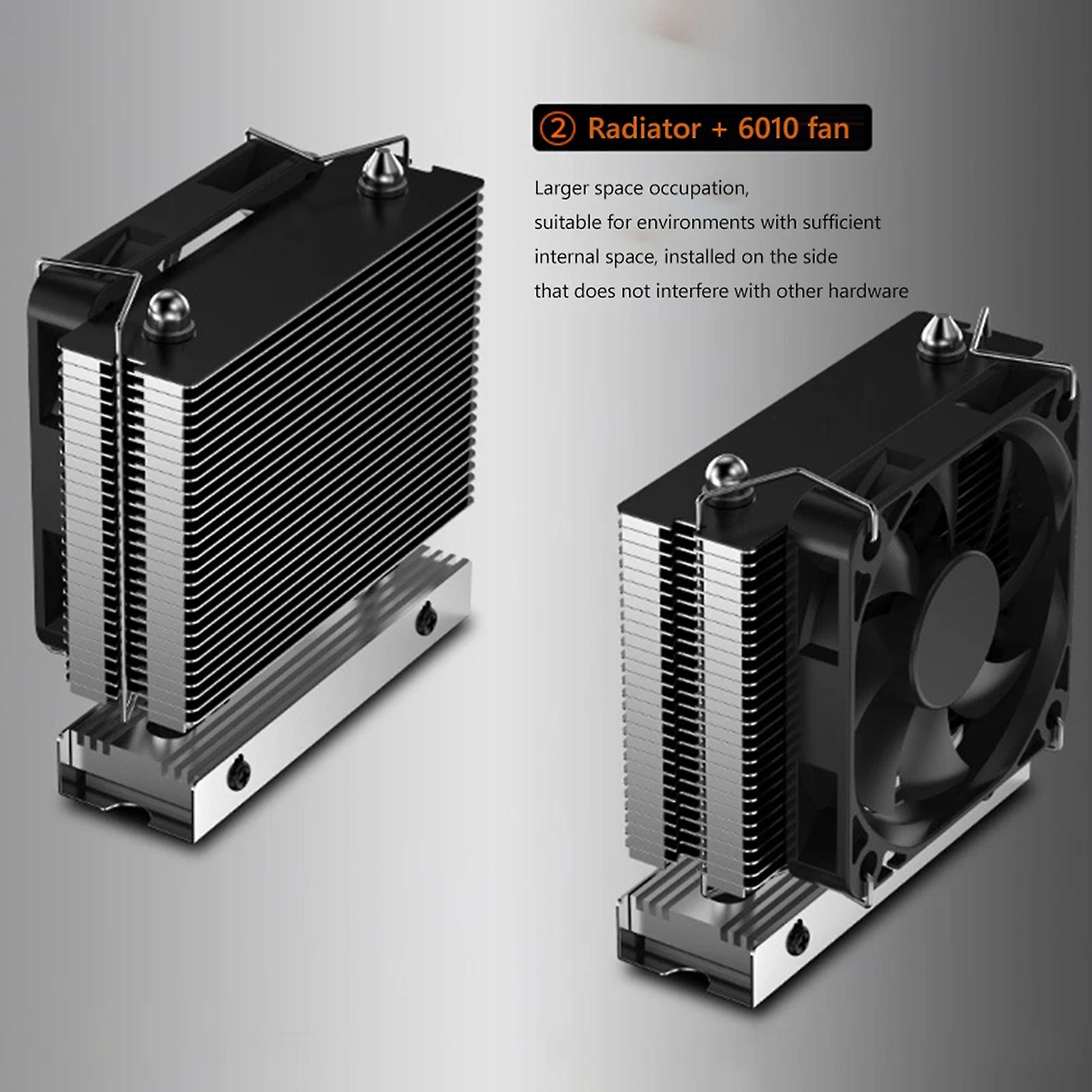 Heat Sink M2 2280 Solid State Hard Disk Heat Sink with 6010 Fan SSD ...