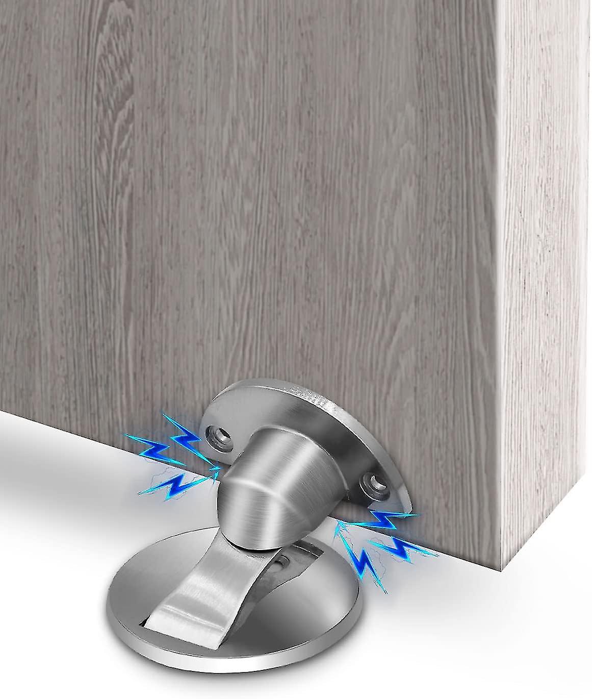 Magnetic Door Stop, Stainless Steel Magnetic Door Stopper Invisiable ...