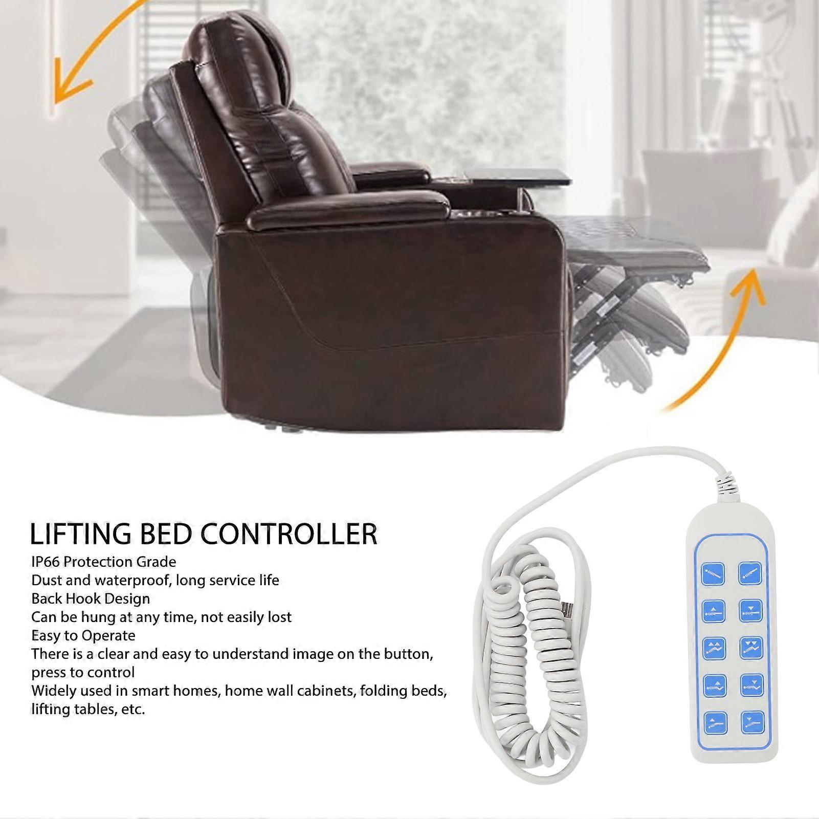 Lift Chair Hand Controller IP66 Lifting Bed Remote Control Electric ...
