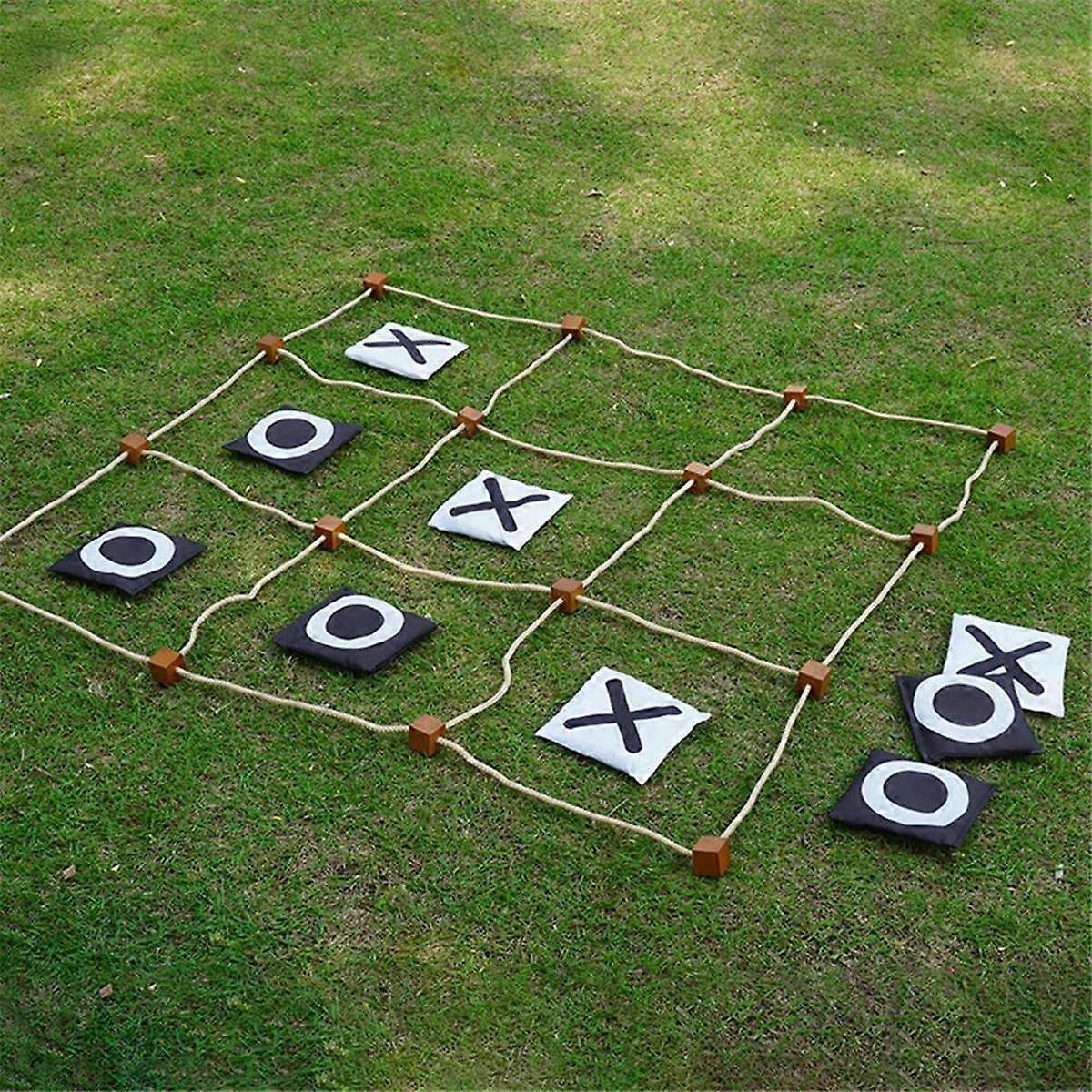 Giant Tic -Tac -Toe Outdoor Game Instant Setup, No Assembly Bean-Bag ...