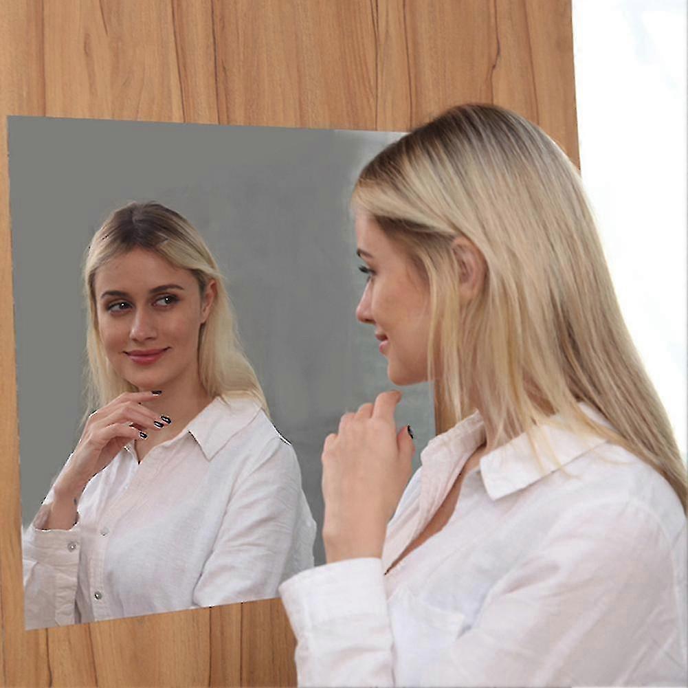 Bathroom Mirror Wall Stickers Film Mirror Self Adhesive Stick Room ...