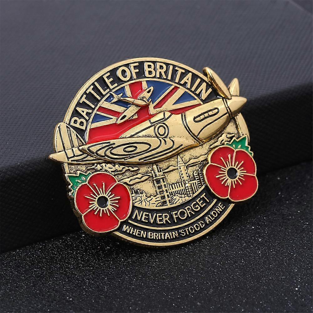 Spitfire Red Poppy Badge, 80th Anniversary of the Battle of Britain ...