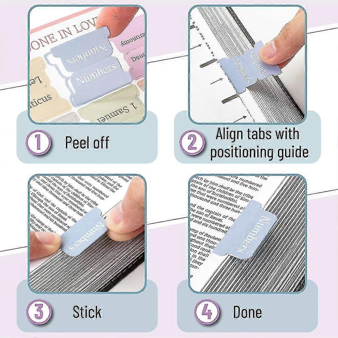 Bible Tabs, 75 Tabs, Bible Tabs for Study Bible, Bible Index Tabs ...