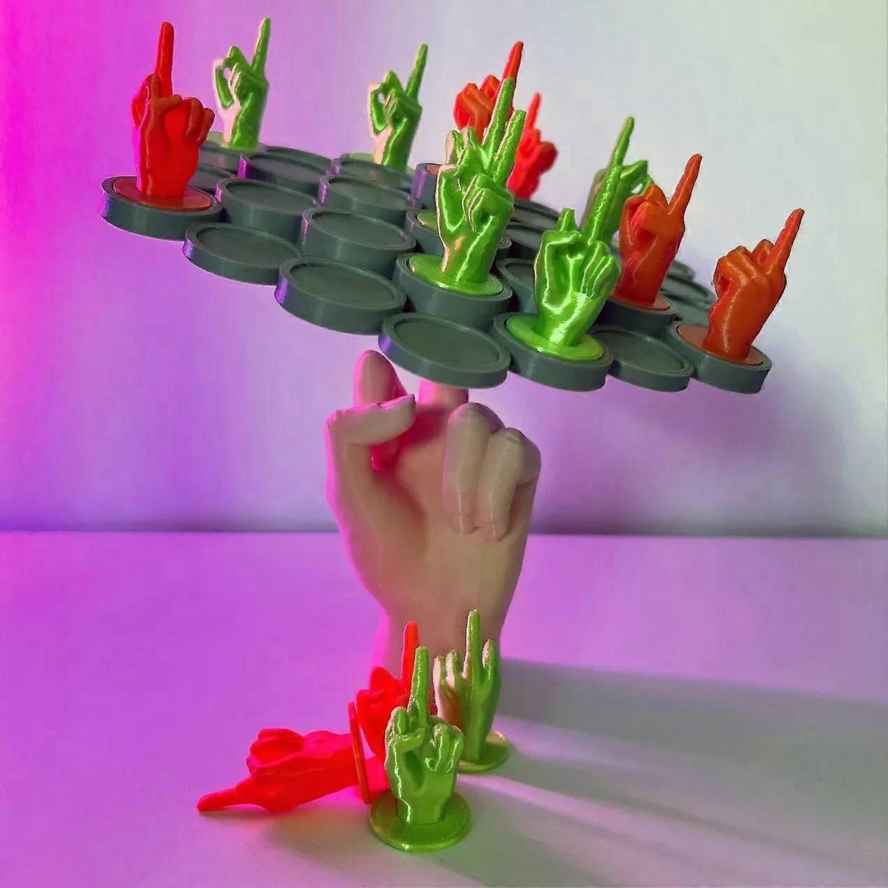 Middle Finger Balance Game, Balance Board Game for 18 Piece Set | Fruugo UK