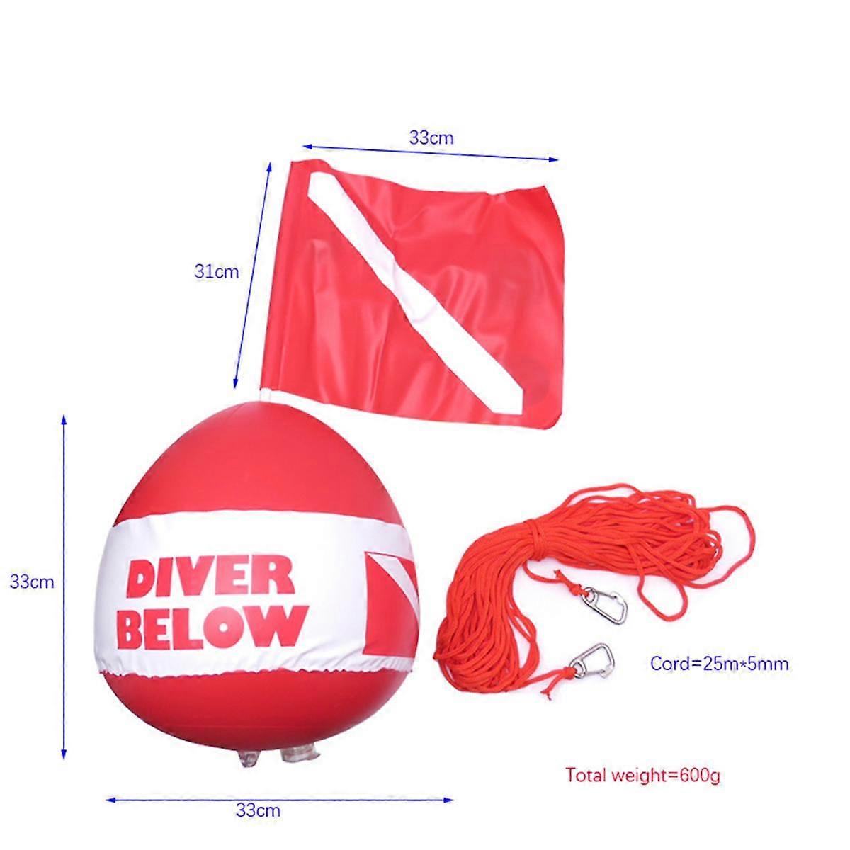 Diving Inflatable Signal Floater Snorkel Scuba Dive Diving Surface ...