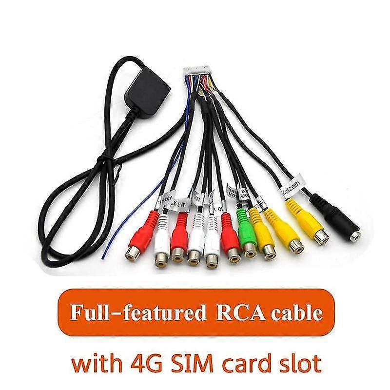 Car Stereo Radio RCA Output Cable Wire Aux-in Adapter Subwoofer ...