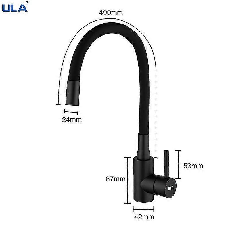 Exquisite Ula Flexible Spout Kitchen Faucet Stainless Steel Kitchen ...