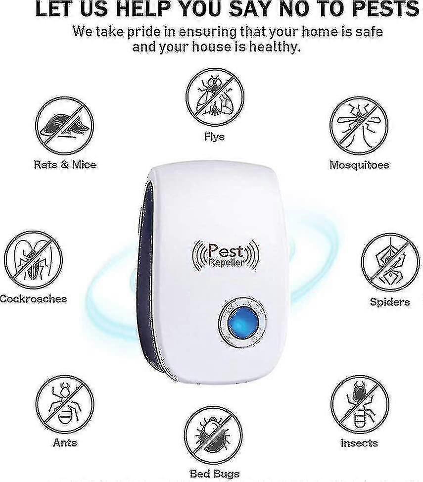 6x Ultrasonic Plug In Pest Repeller Deter Mouse Mice Rat Spider Insect ...