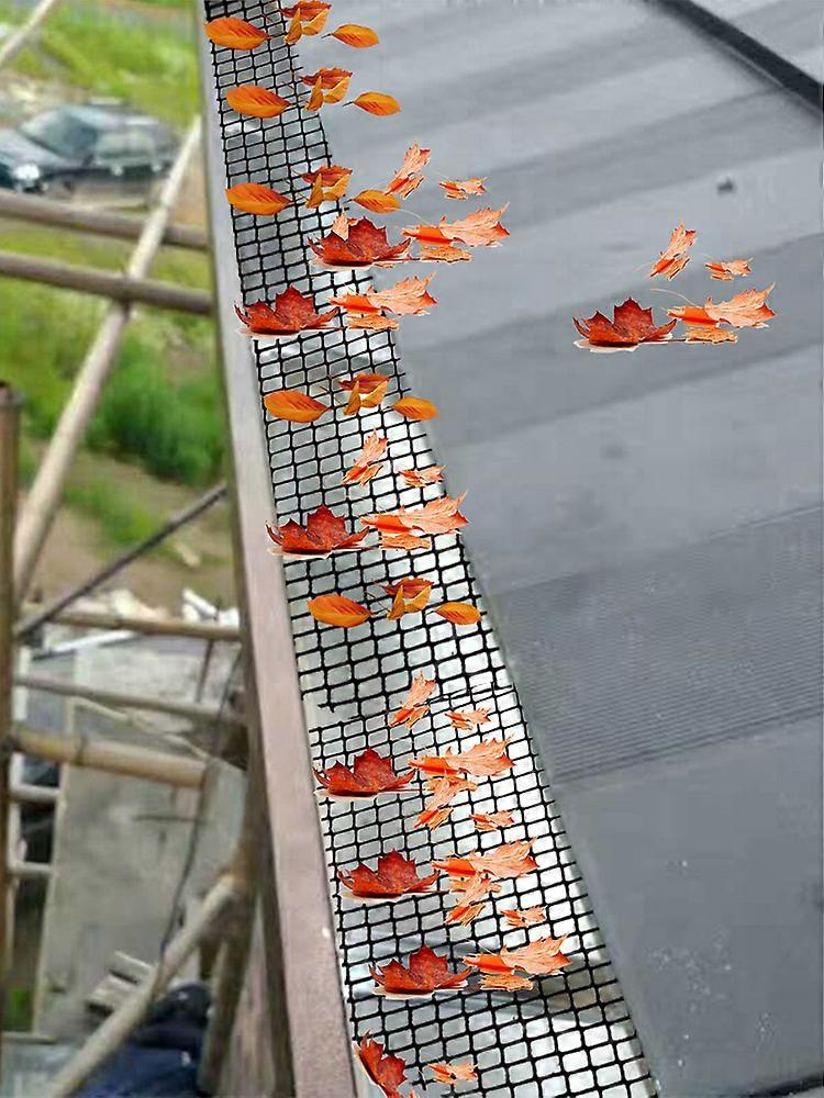 Plastic Gutter Guard Mesh Protector Screen Roll Leaf Protection Cover ...