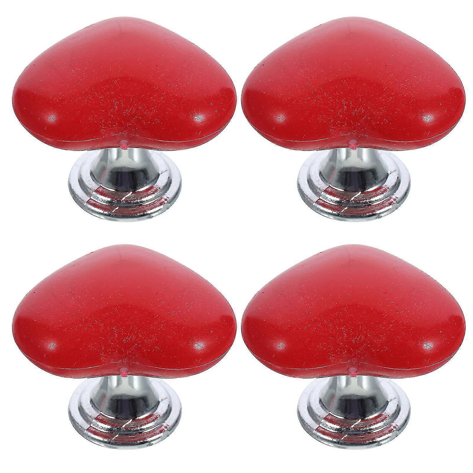 4pcs Toilet Water Tank Buttons Heart Shape Flush Button Toilet Push ...