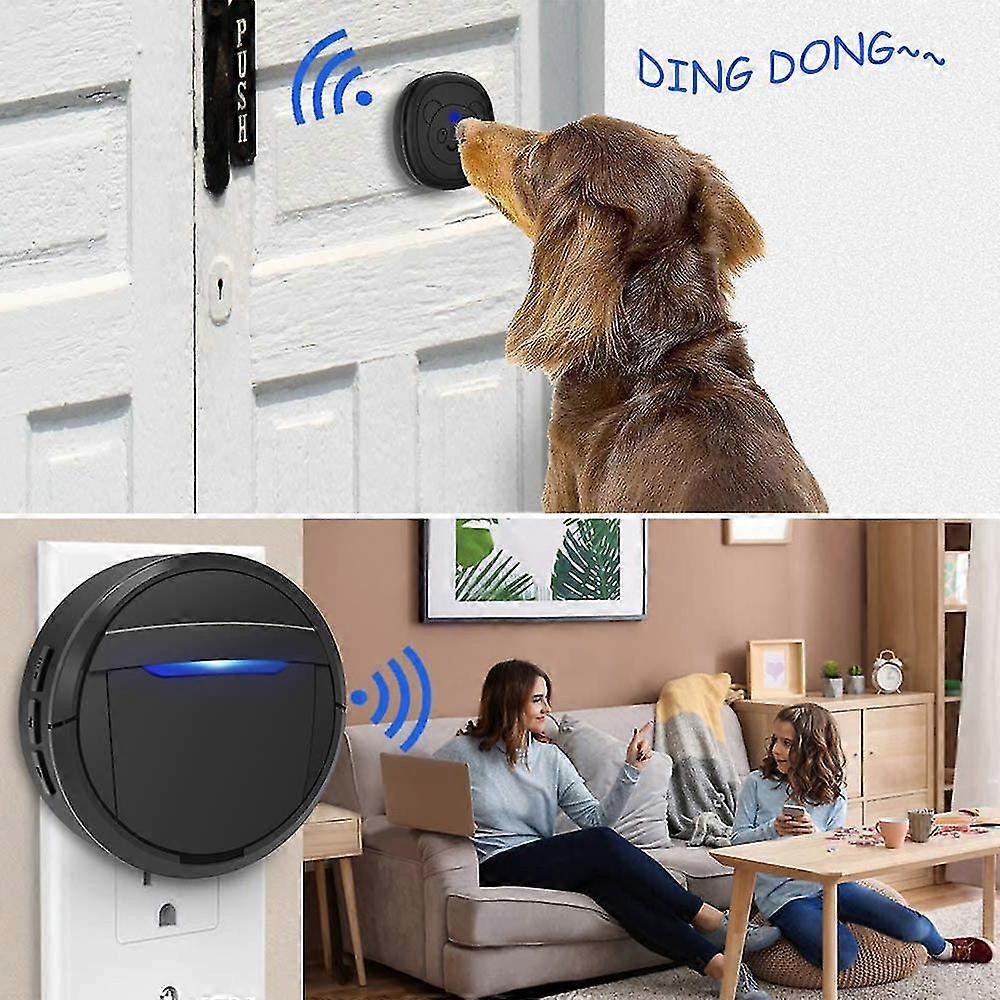 Wireless Doorbell, Dog Bells For Potty Training Ip55 Waterproof ...
