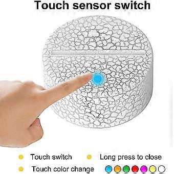 2 Pack 3d Night Led Light Lamp Base + Remote Control + Usb Cable, 16 ...