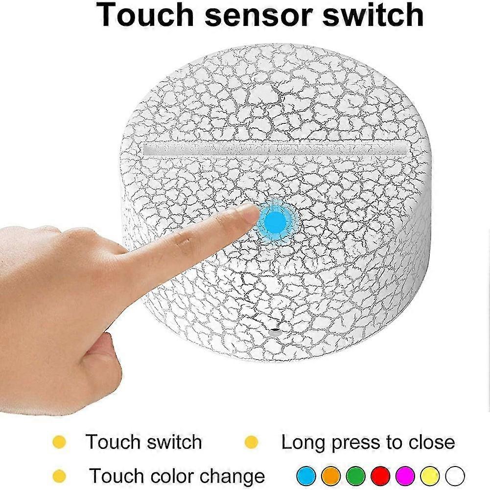 2 Pack 3d Night Led Light Lamp Base + Remote Control + Usb Cable, 16 ...