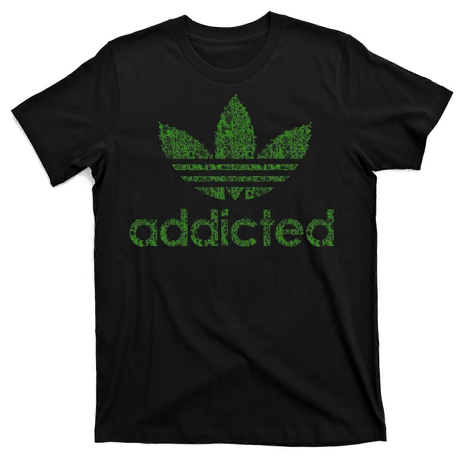 Addicted Weed Logo T-Shirt | Fruugo UK