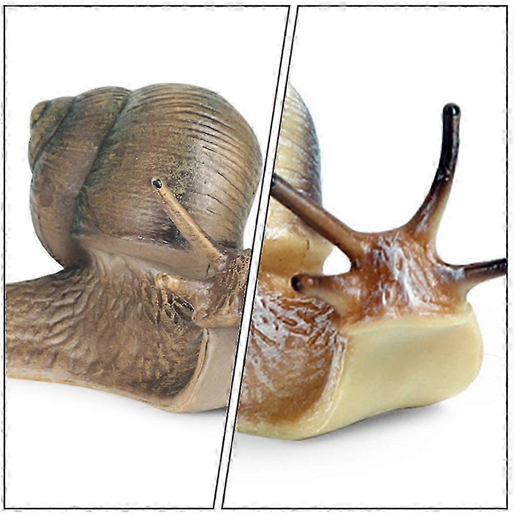 2 Pcs Terrarium Kids Accessories Mini Snail Figurine Miniature Animal ...