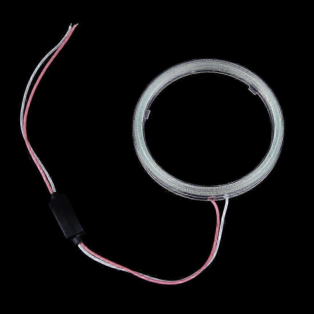 2 Pcs 90mm COB Angel Eyes Halo Car LED Light Ring Headlight DRL DC 12V ...
