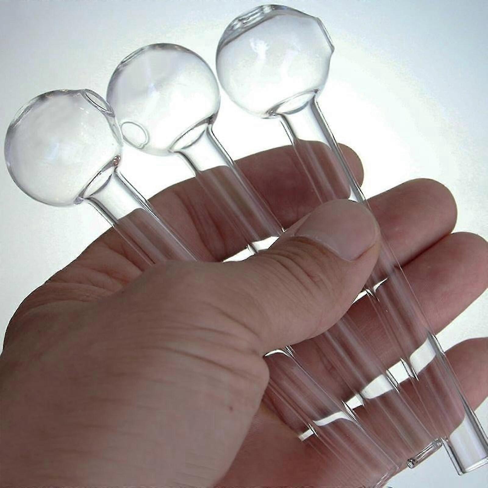 Reusable Glass Drinking Straws, Round Head Design, Set Of 10, Ideal For ...