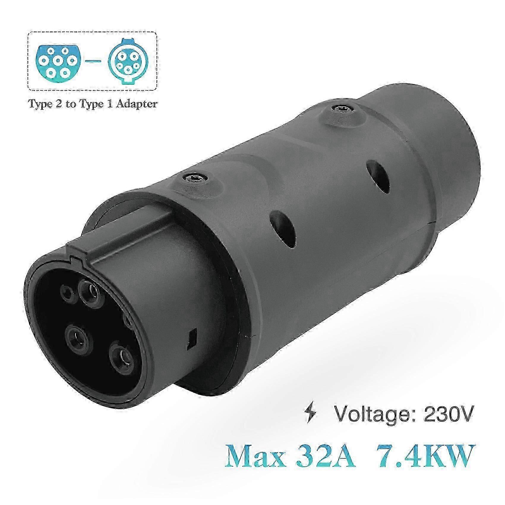 IEC 62196 2 to J1772 Type 1 SAE Adaptor for Electric Cars EV Vehicle ...