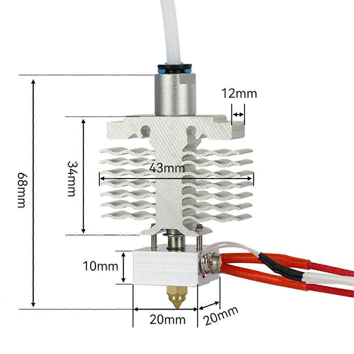 3D Printer Hot End Kit for Ender-3 Neo/V2 Neo/Max Neo Hotend 24V 40W Thermistor 0.4mm Nozzle ...