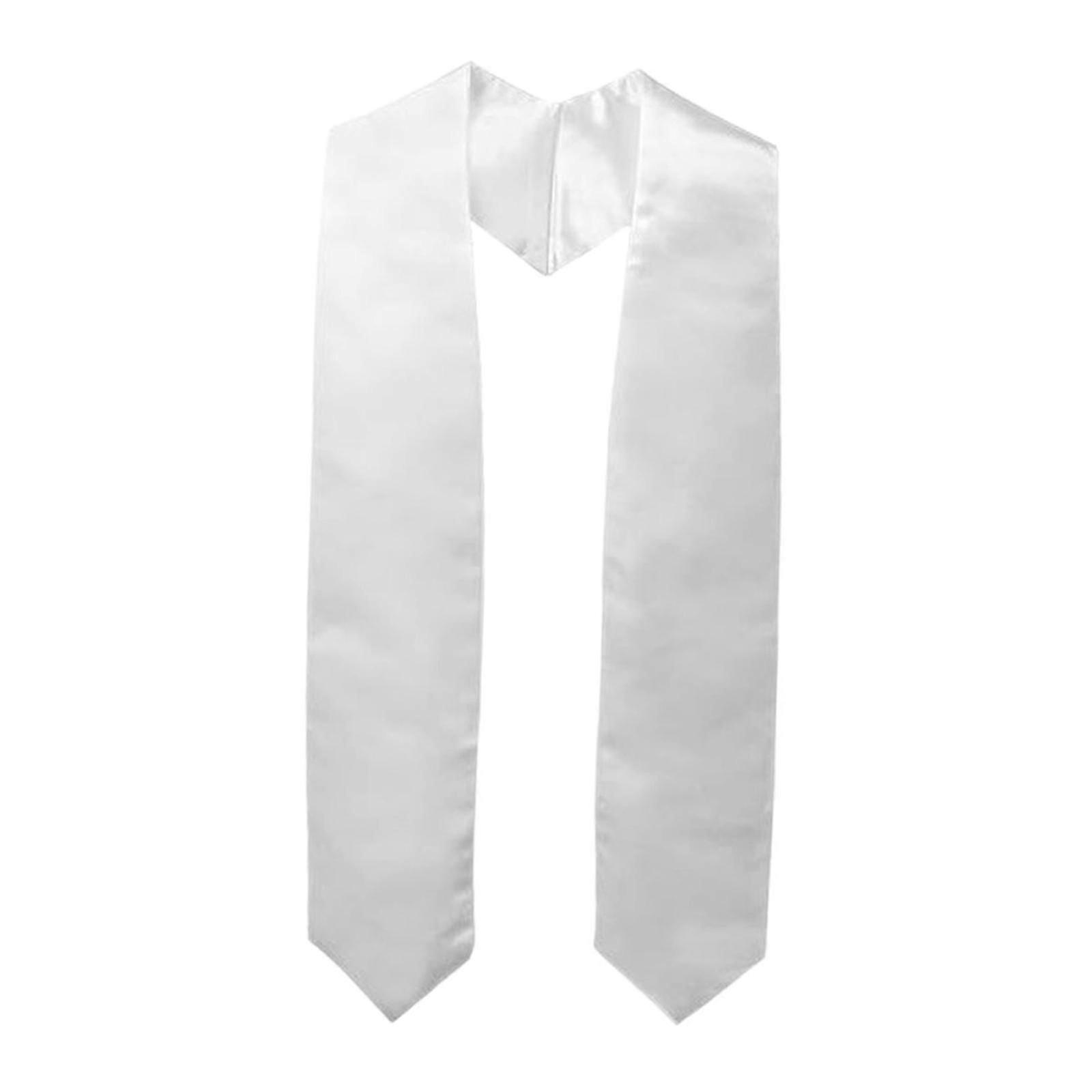 Graduation Stole Scarf Graduation Gown Accessories Plain V Shape Shawl ...