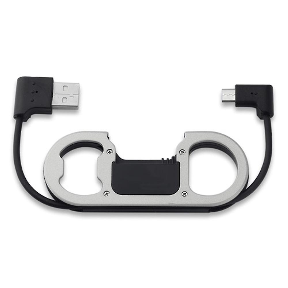 Micro USB key ring with charger Data cable - Bottle Opener - silver ...