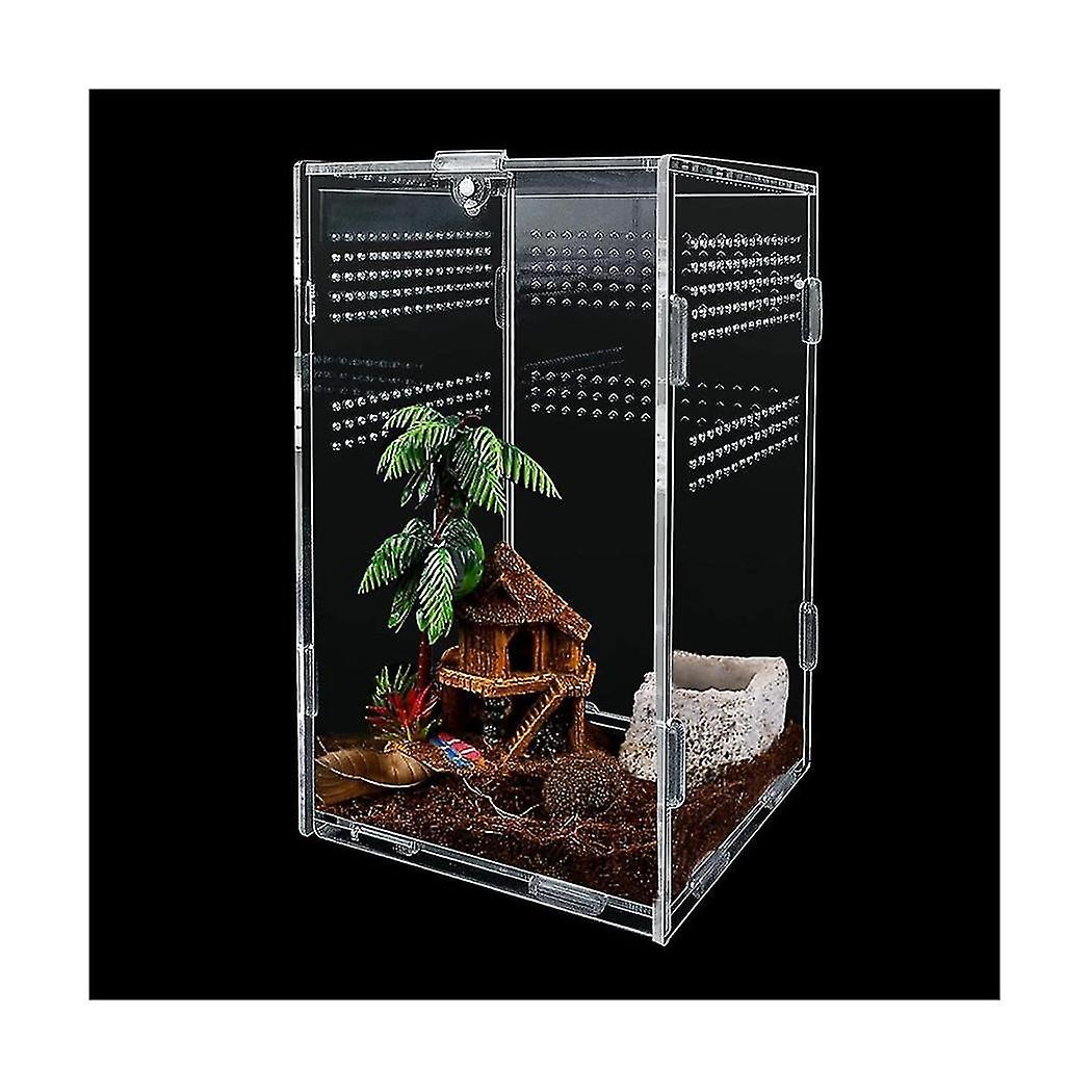 Reptile Terrarium Box, Reptile Food Box, Transparent Insect Food Box ...