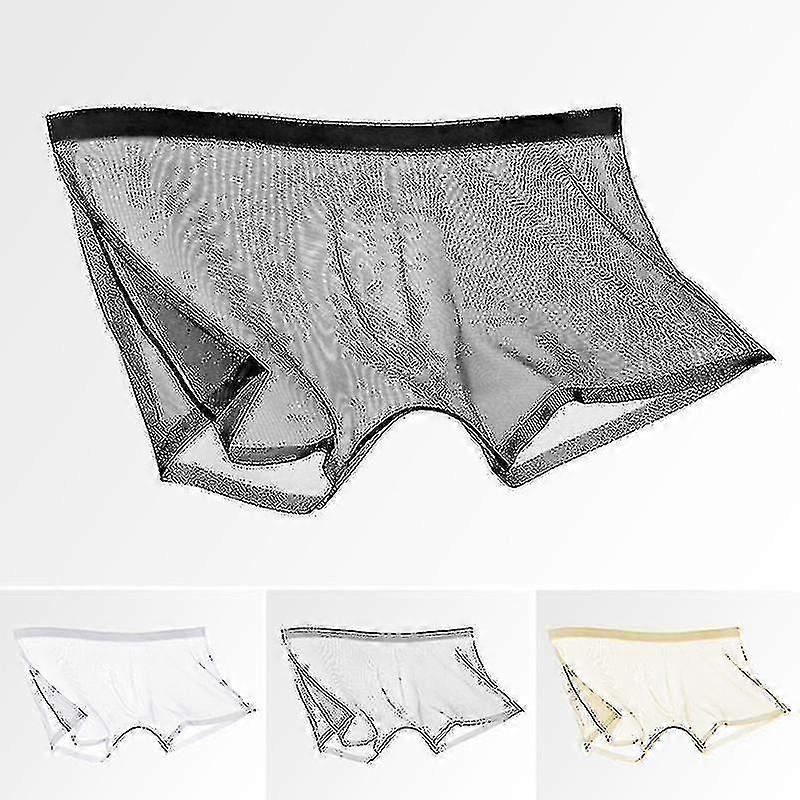 M-4xl 4colors Transparent See Through Ultra Thin Seamless Men ...