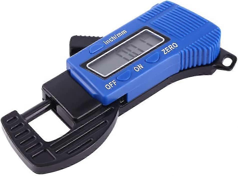 Digital Thickness Gauge Micrometer Blue Electronic Measure Tool ...