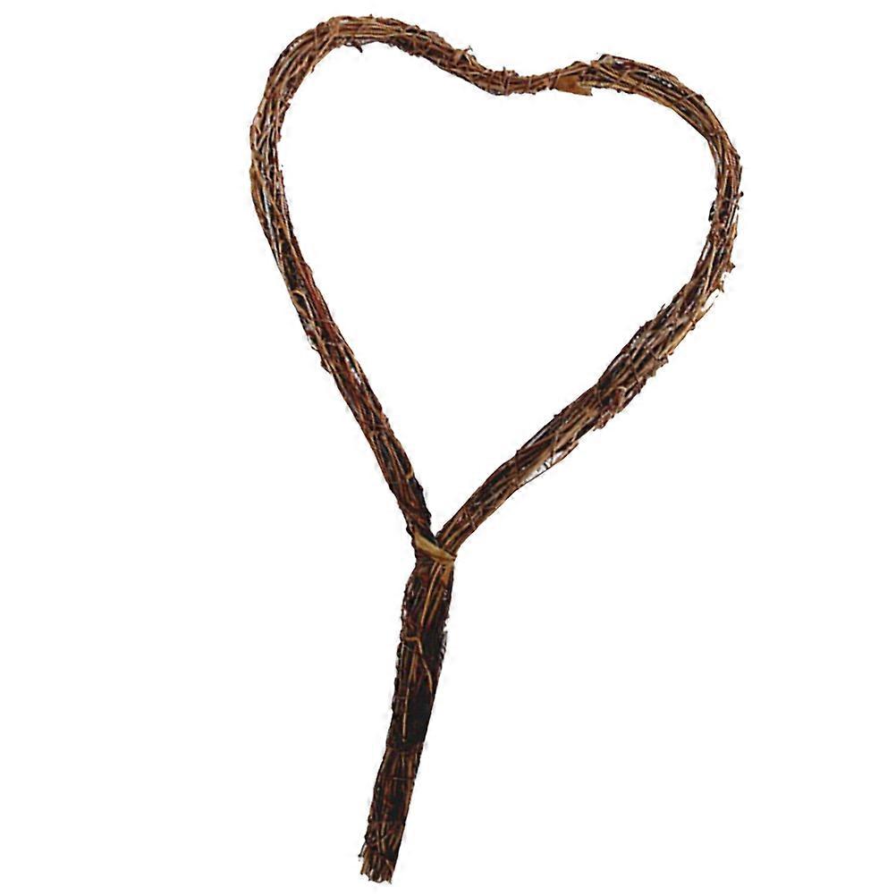 Natural Rattan Heart Shaped Wreath Decorative Rattan Wreaths Diy Craft ...