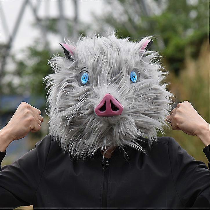 Anime Demon Slayer Kimetsu No Yaiba Hashibira Inosuke Cosplay Costume ...