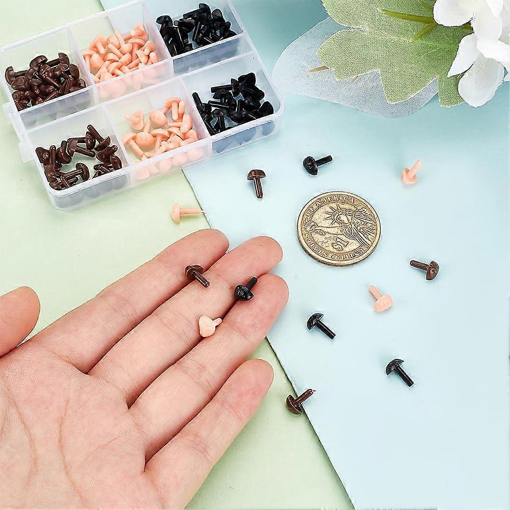 120PCS Safety Noses for Amigurumi 3 Colors Plastic Triangular Safety ...