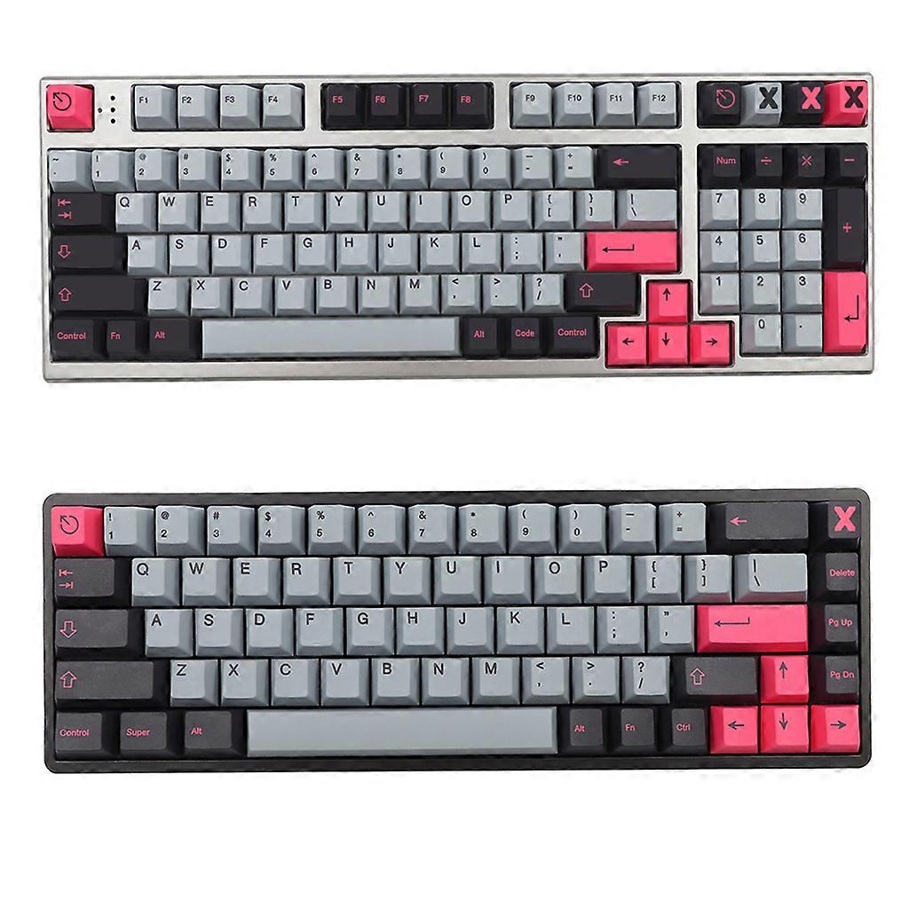 134PCS 8008 Keycap PBT Cherry Profile Standard Sublimation Process Key ...