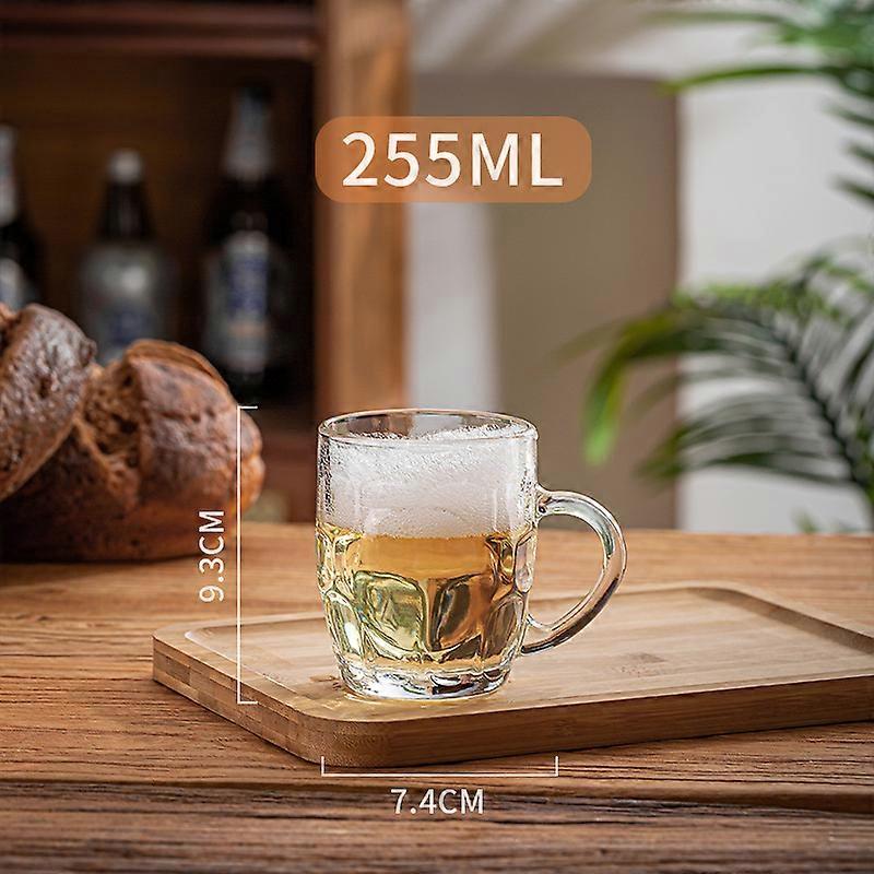 Classic Beer Pint Style Mugs Glass Pot Old Pub Bar Style Tankard Handle ...