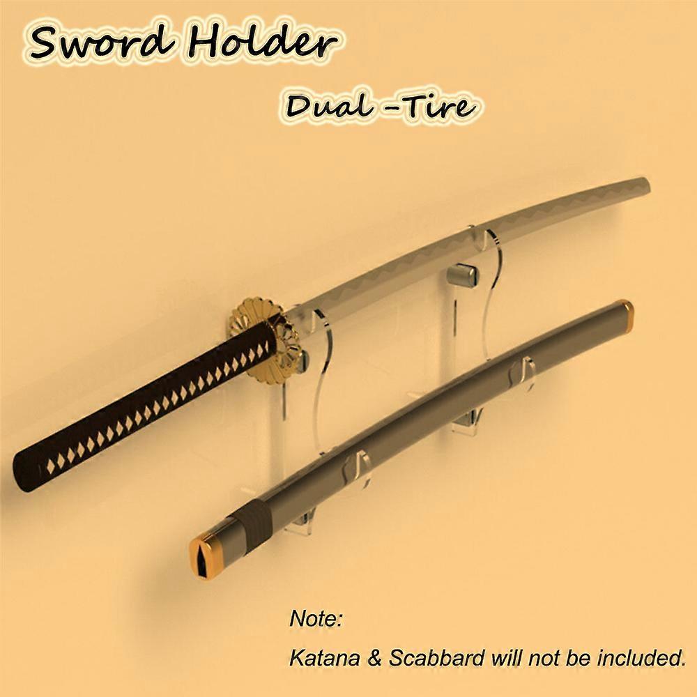 Sword Wall Mount Solid Sword Stand Samurai Sword Display Supports ...