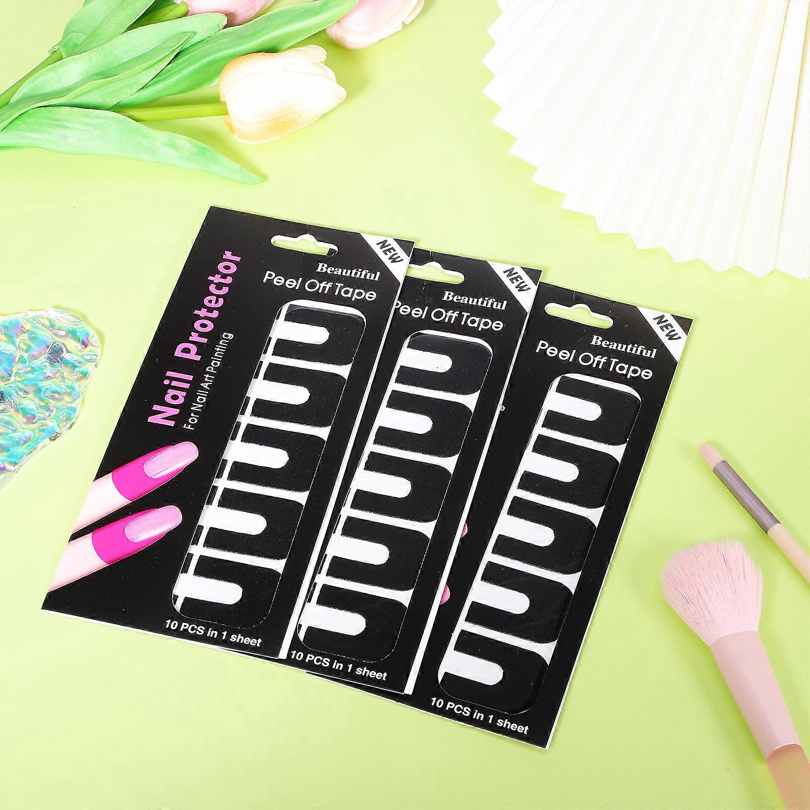 100 Sheets Nail Protector Stickers Nail Protectors Nail Protector Cover ...